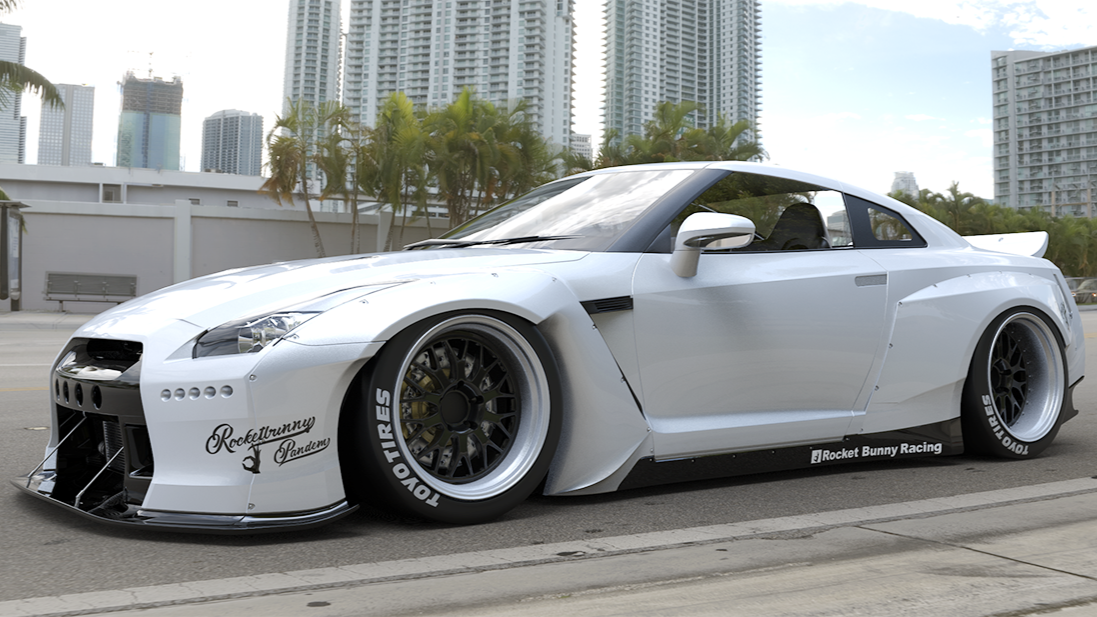 2016 Pandem - Nissan GTR (R35) V2 with Duck Tail - Download Free 3D ...