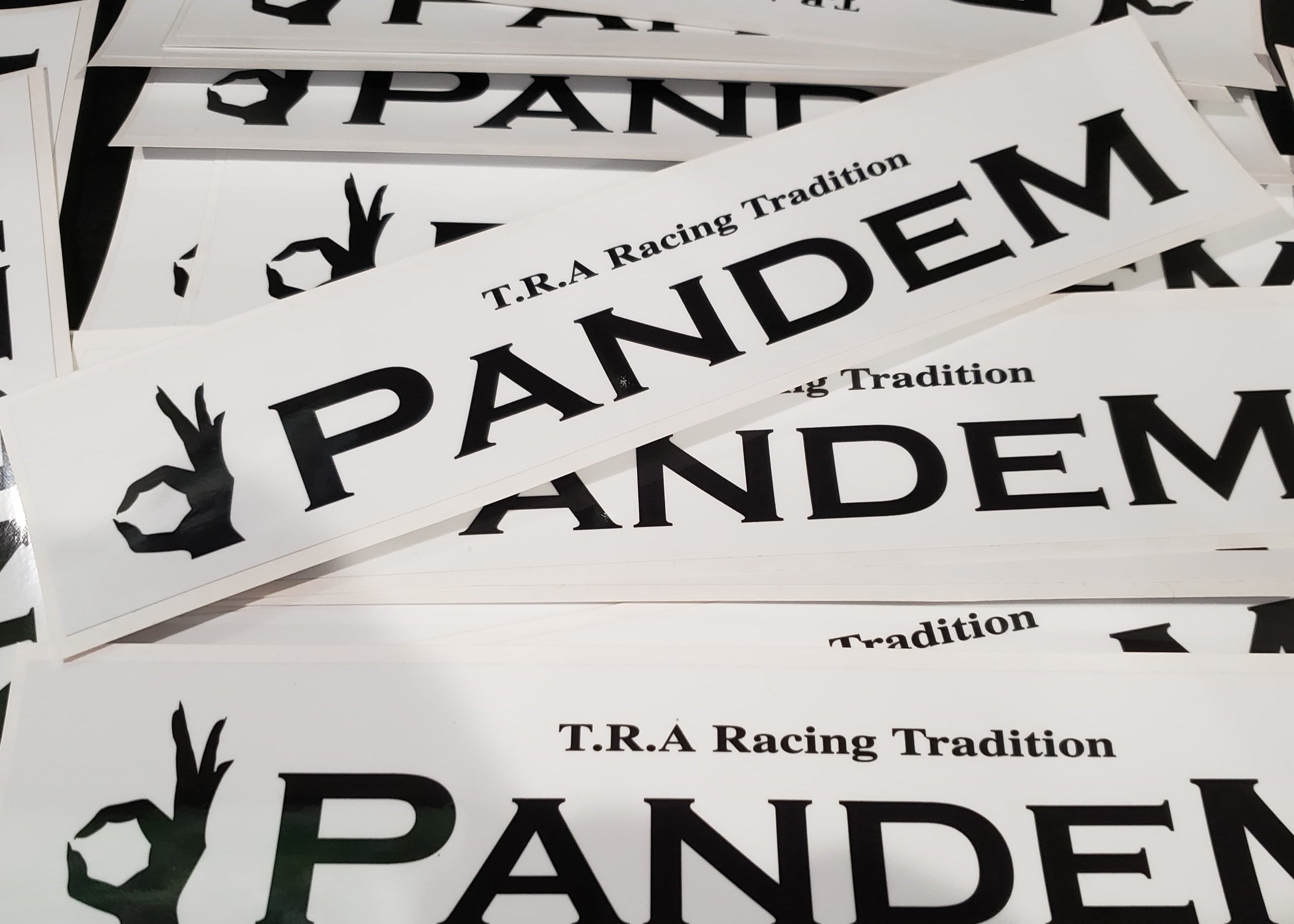 Pandem Stickers Black and White 2" x 9" – Pandem USA